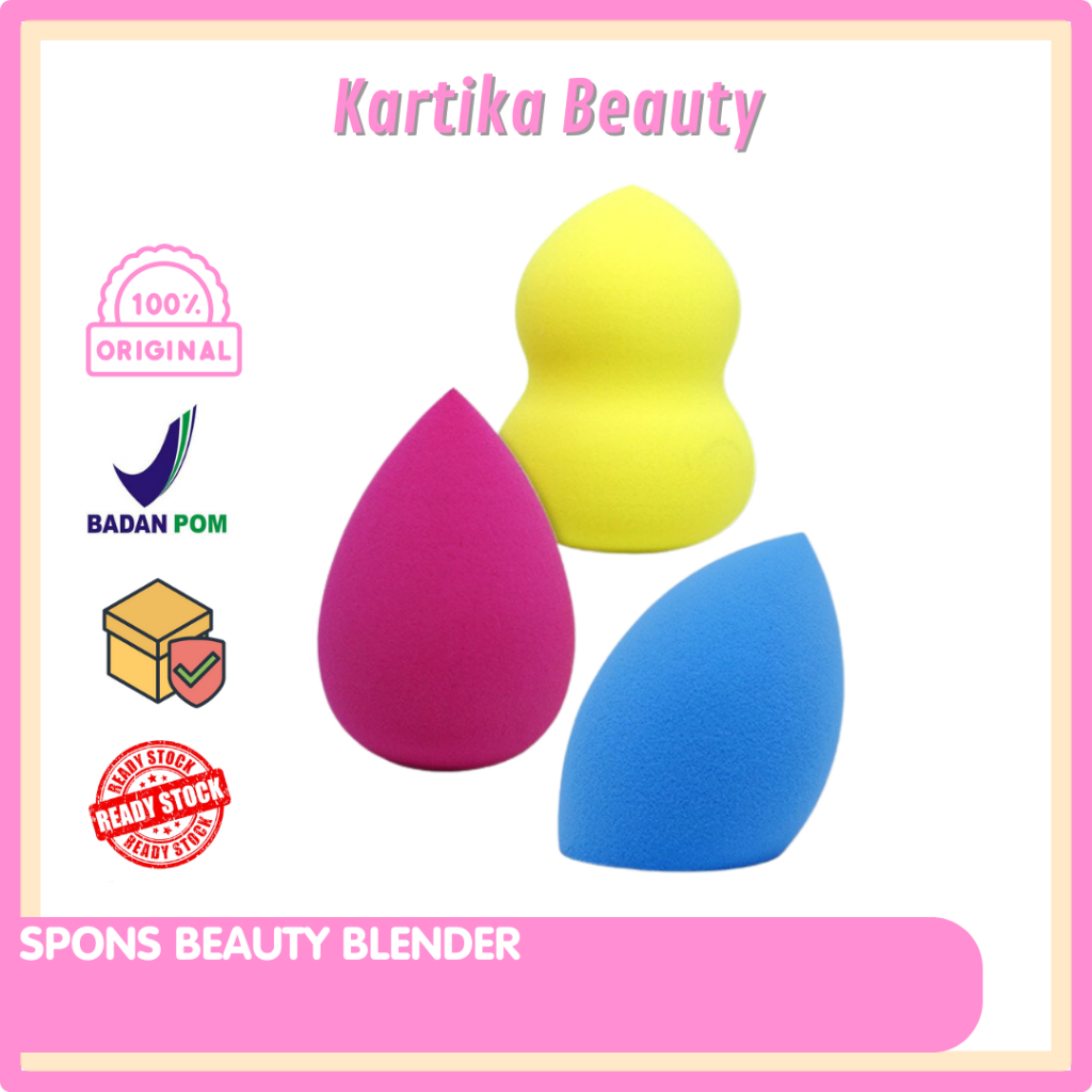 Jual SPONS BEAUTY BLENDER TELUR / MIRING / GUCI | SPON FONDATION DENGAN ...