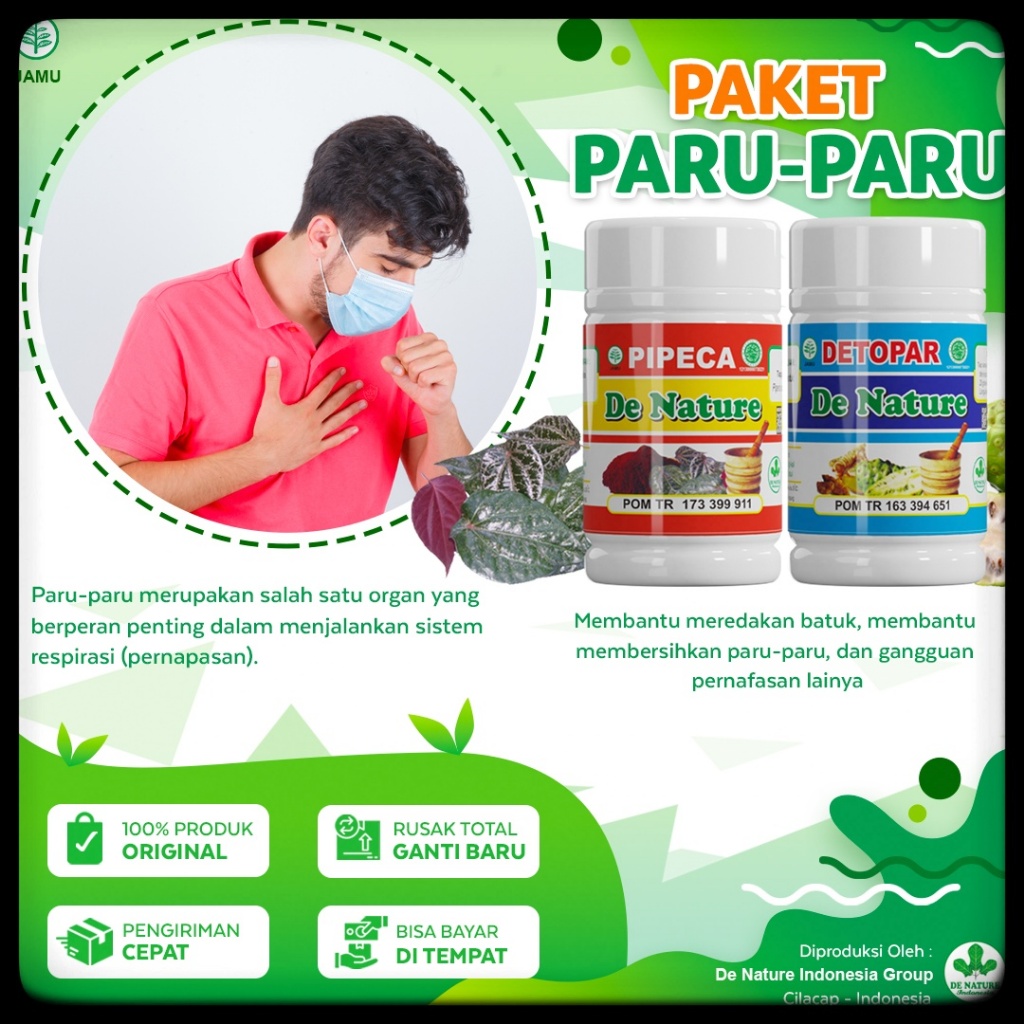 Jual Obat Paru Paru TBC Asma Batuk Berdarah Infeksi Paru Detopar Pipeca ...