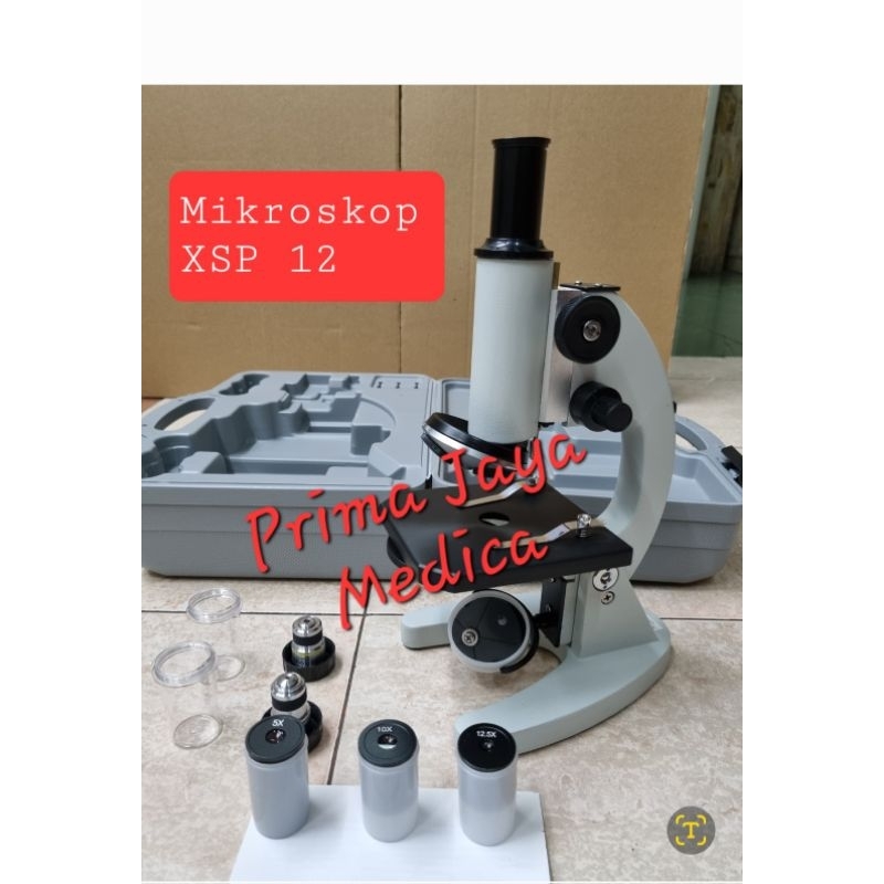 Jual Mikroskop Cahaya XSP 12 Microscope Monoculer Mikroskop Edukasi SMP ...