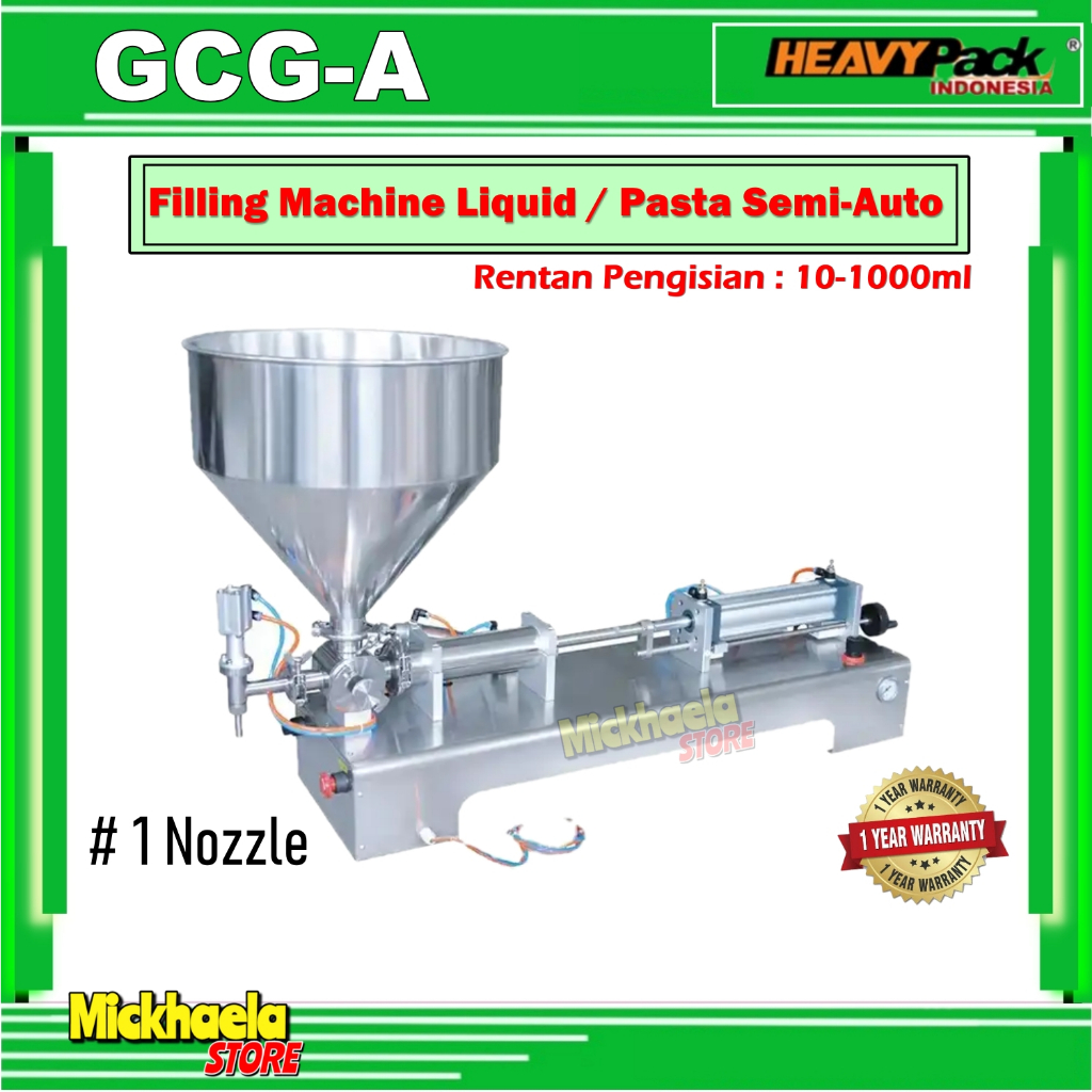 Jual GCG-A Mesin Filling Pengisi Cairan & Pasta Semi-Auto HEAVYPACK | Shopee Indonesia