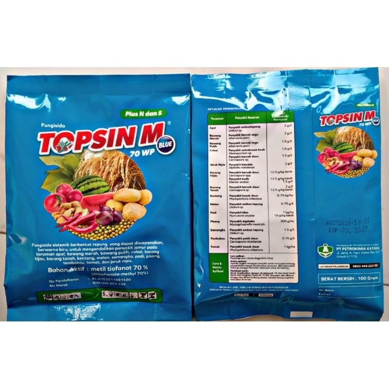 Jual TOPSIN M70WP+Blue (Fungisida:100'gr) | Shopee Indonesia