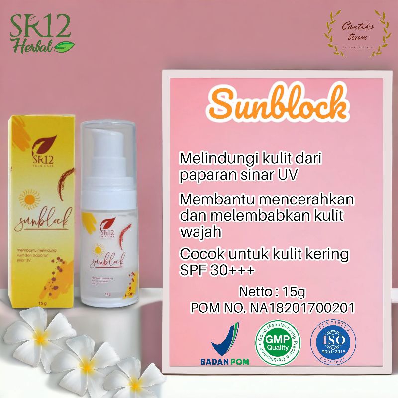 Jual Sunblock SR12 Cream Pencerah Wajah Perlindungan Wajah Dari Sinar ...