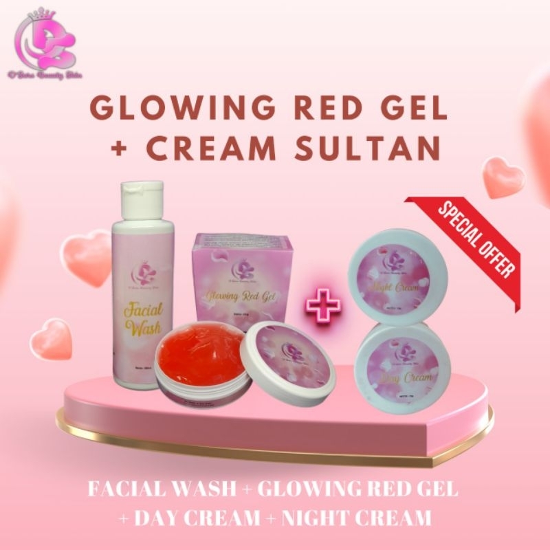 Jual Glowing Red Gel + Cream Sultan | Shopee Indonesia