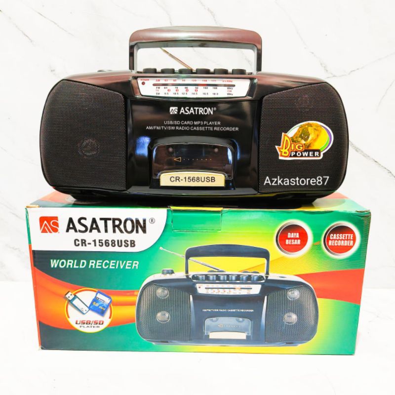 Jual Radio asatron 1568/1569 radio portable radio usb mp3 player radio ...