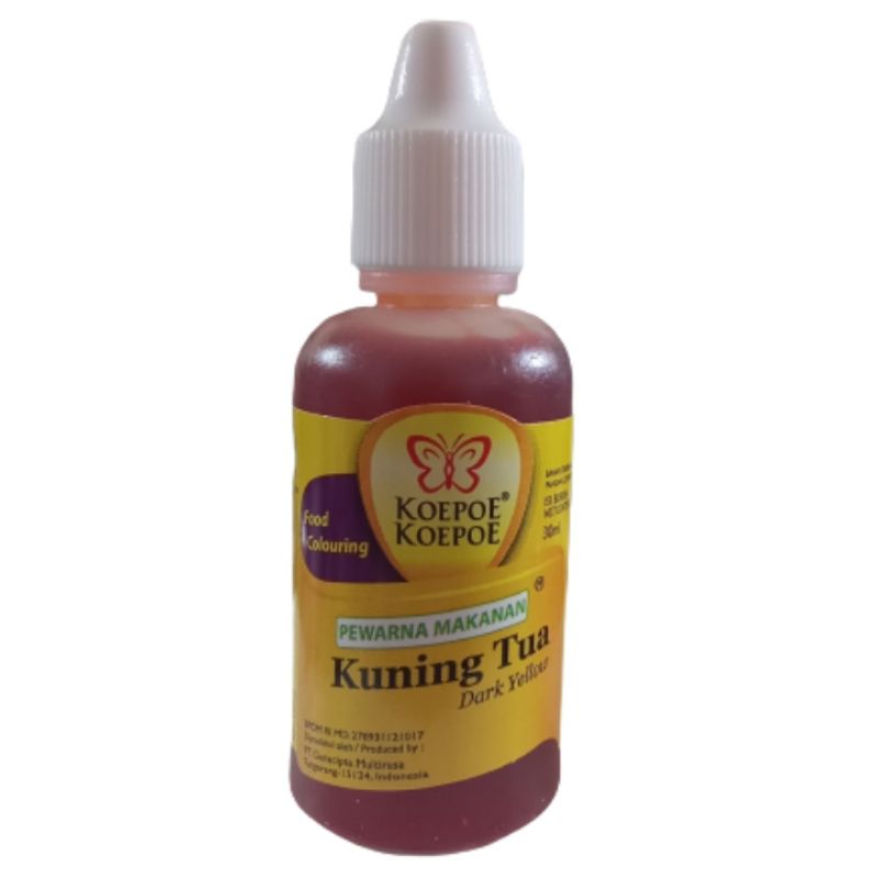 Jual pewarna makanan/pewarna cap kupu kupu/pewarna kuning tua ( 30ml ...