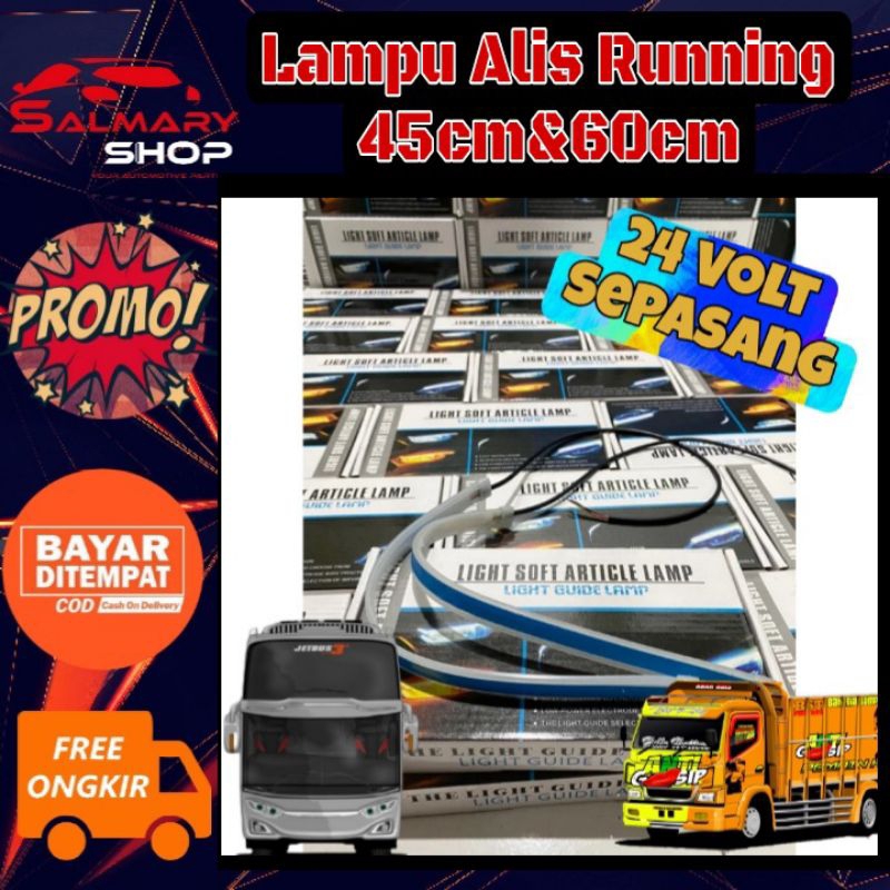 Jual Lampu LED Alis Truk BIs 24 Volt 24v 2 Mode Nyala Plus Sen Running ...