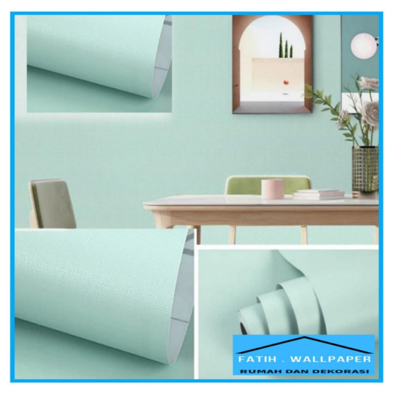 Jual Walpeper dinding ruang tamu dan kamar tidur motif pastel ijo sage ...