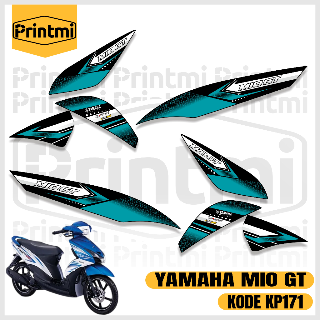 Jual Striping Stiker Motor Mio GT 110 Variasi Simple Modifikasi Printmi ...