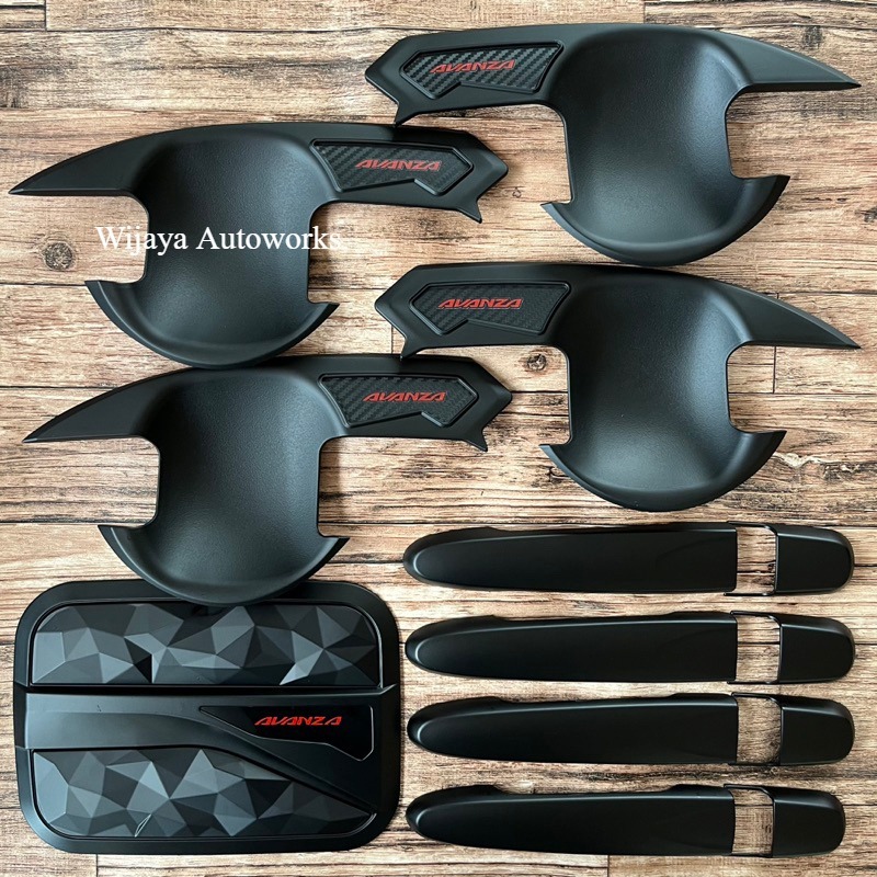 Jual Paket Outer Handle Tank Cover All New Xenia Avanza 2012-2021 Hitam Doff | Shopee Indonesia