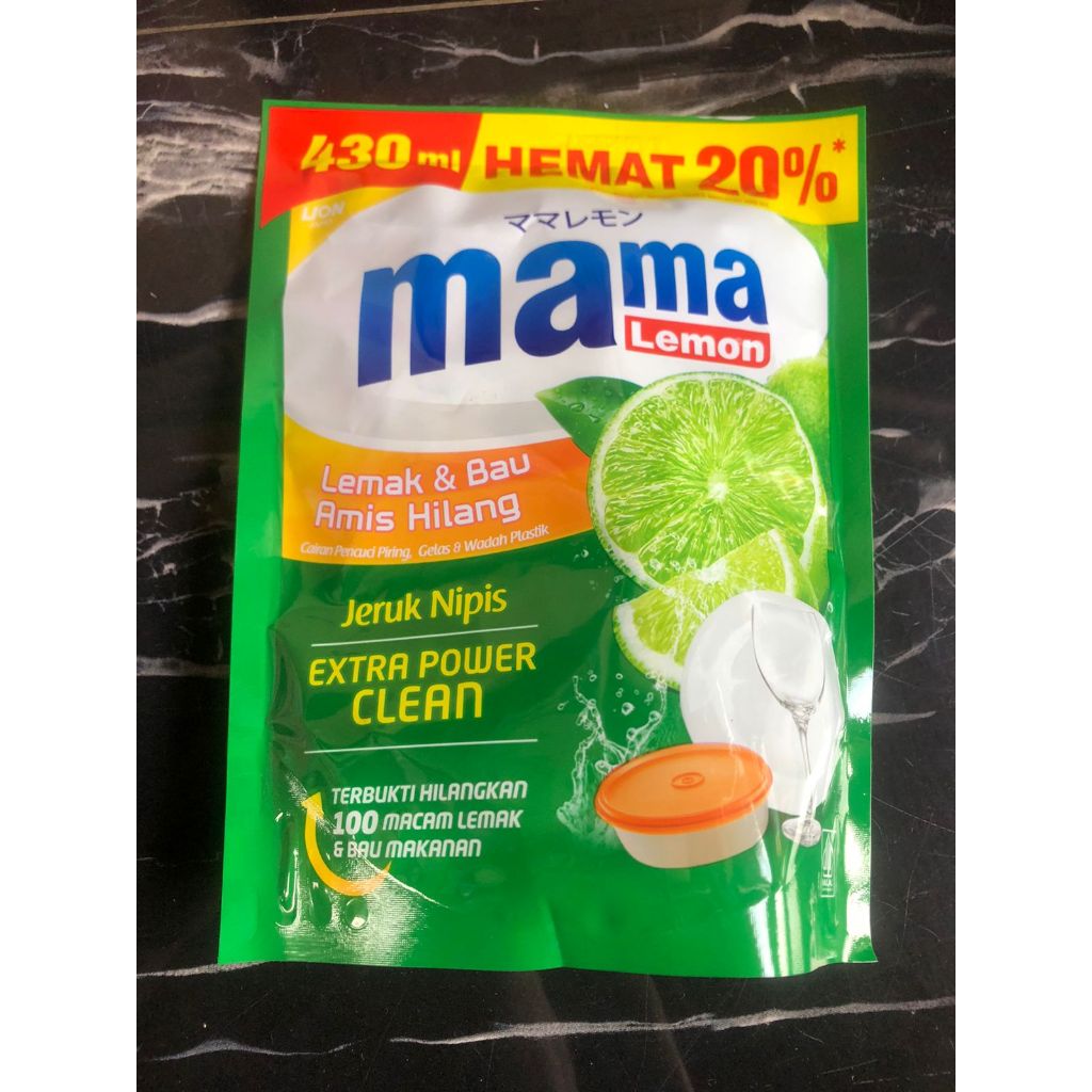Jual MAMA LEMON 230 ML KEMASAN POUCH (ISI ULANG) - PENCUCI PIRING ...
