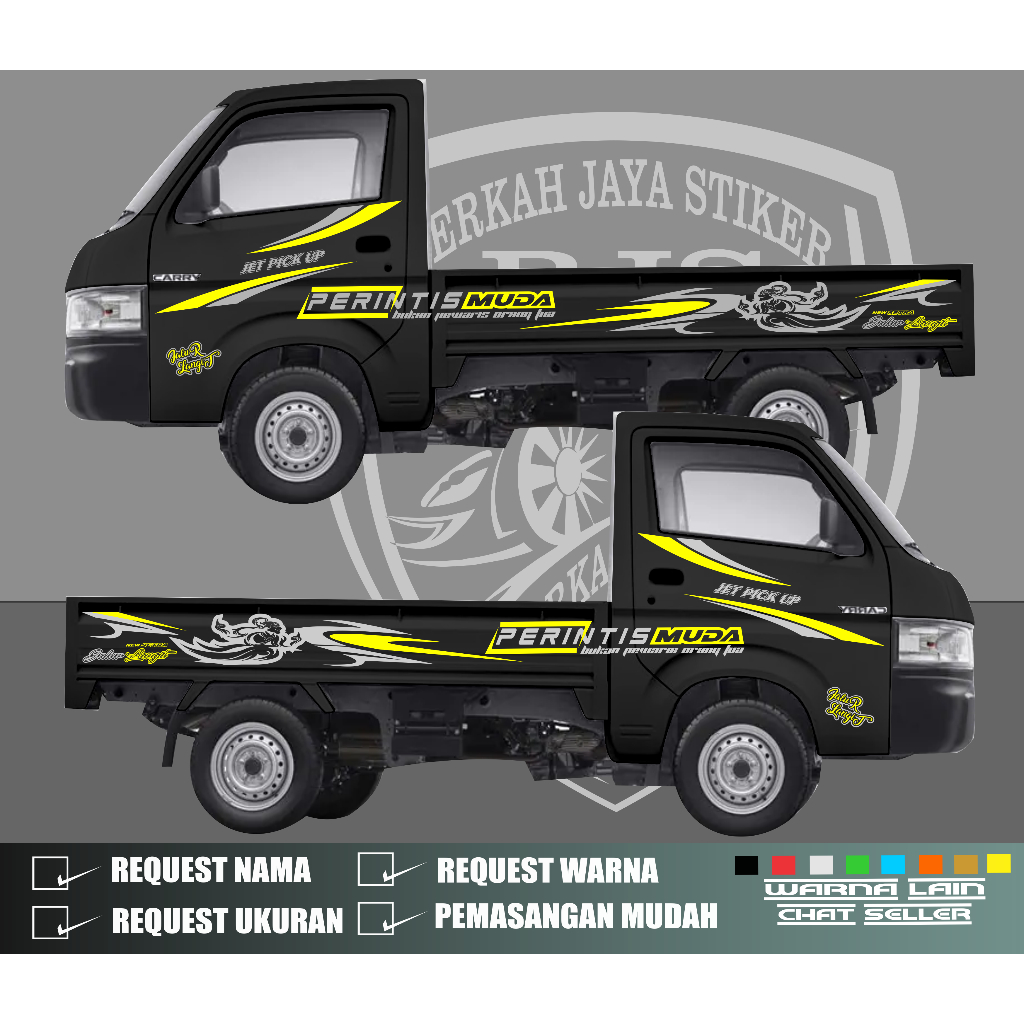 Jual Termurah cutting stiker mobil suzuki new carry pick up cari tss ...
