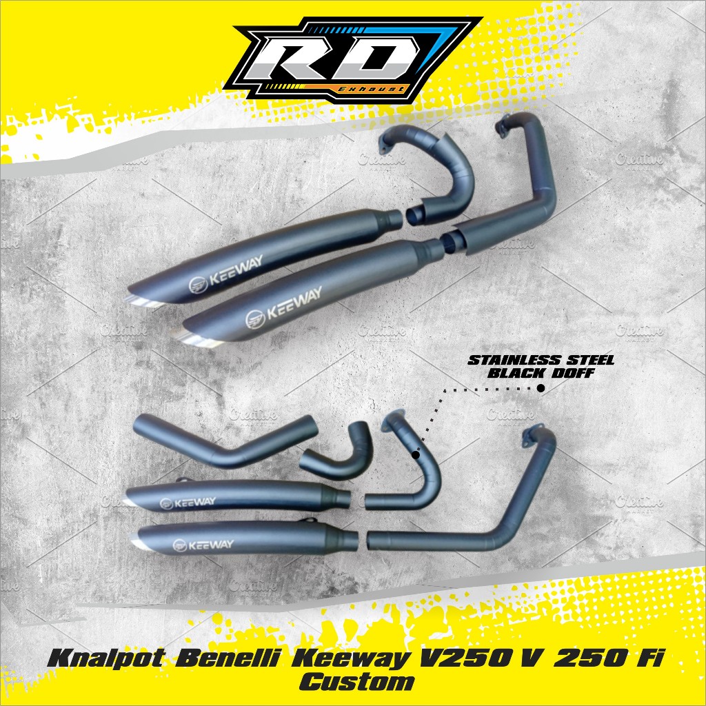 Jual Knalpot Benelli Keeway V250 V 250 Fi Custom | Shopee Indonesia