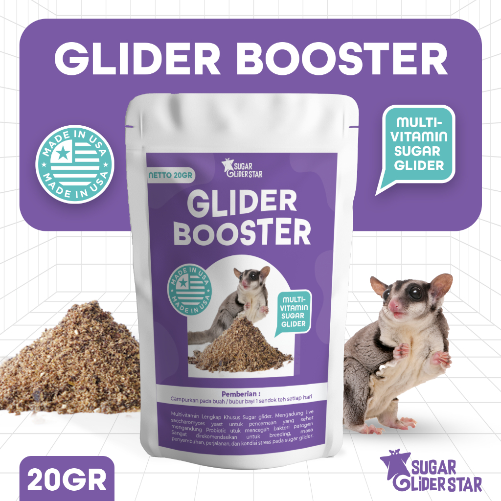 Jual SUGAR GLIDER STAR Glider Booster Import USA Multivitamin ...