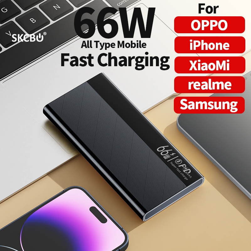 Jual SKCBO 66W Super Fast Charging Power Bank LED Display Powerbank 20000mAh Dual Output Port ...