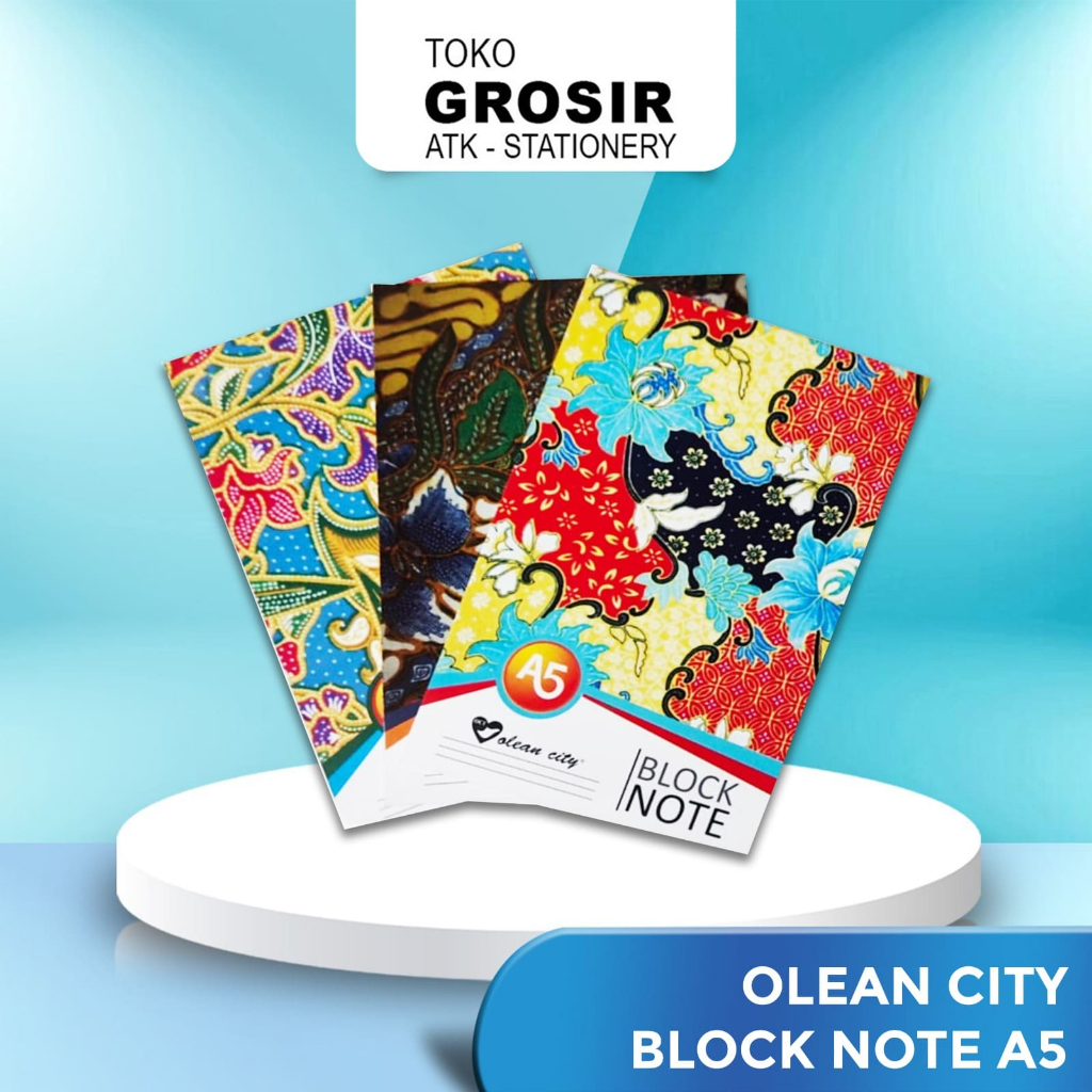 Jual Block Note Batik A5 - OLEAN CITY | Shopee Indonesia