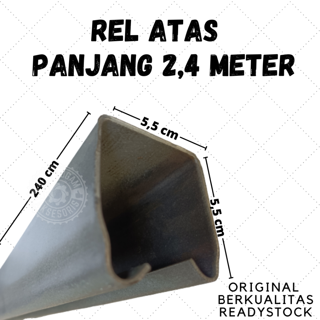 Jual Rel atas besar pintu besi rel henderson pintu lipat sliding - 2,4 ...