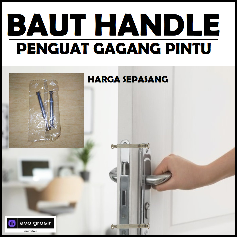 Jual Sekrup Tembus Pintu Baut Penguat Handle Pintu | Shopee Indonesia