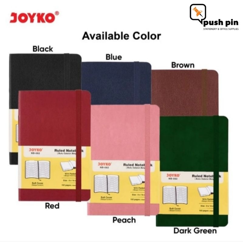 Jual Joyko Notebook Buku Tulis Catatan Diary Agenda Soft Cover NB-662 ...