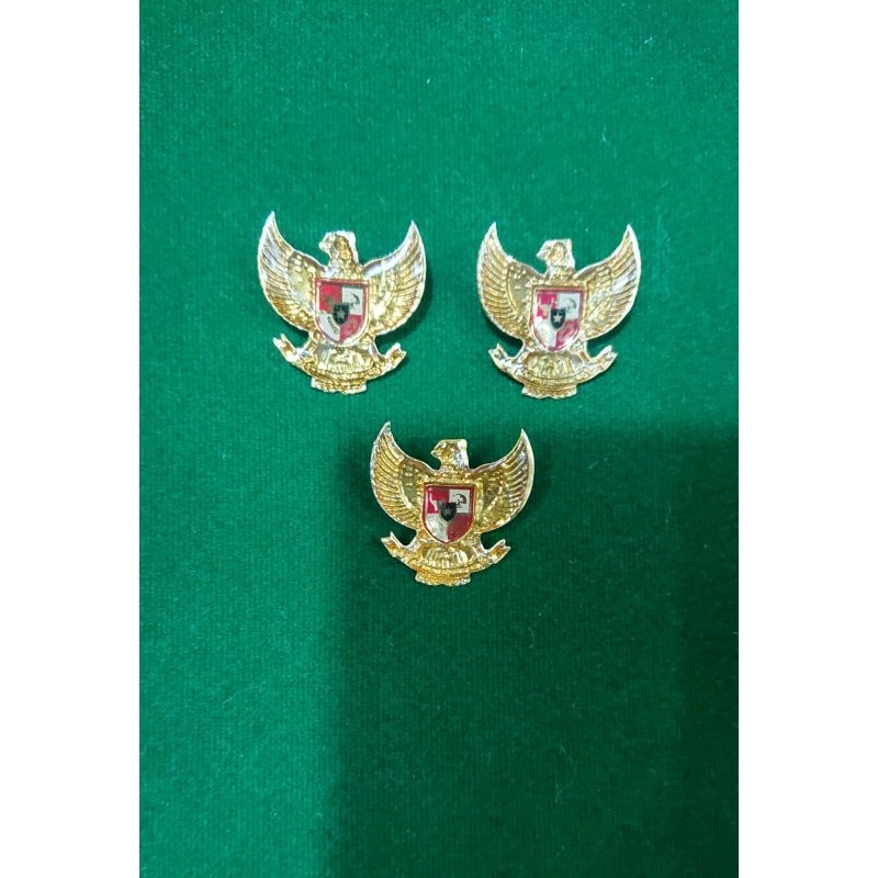 Jual pin garuda Kuningan lapis fiber/pin garuda Kuningan | Shopee Indonesia