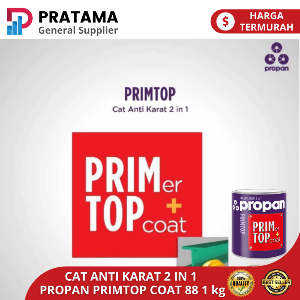 Jual CAT BESI ANTI KARAT 2 IN 1 PROPAN PRIMTOP COAT 88 kemasan 1 kg | surabaya | Shopee Indonesia
