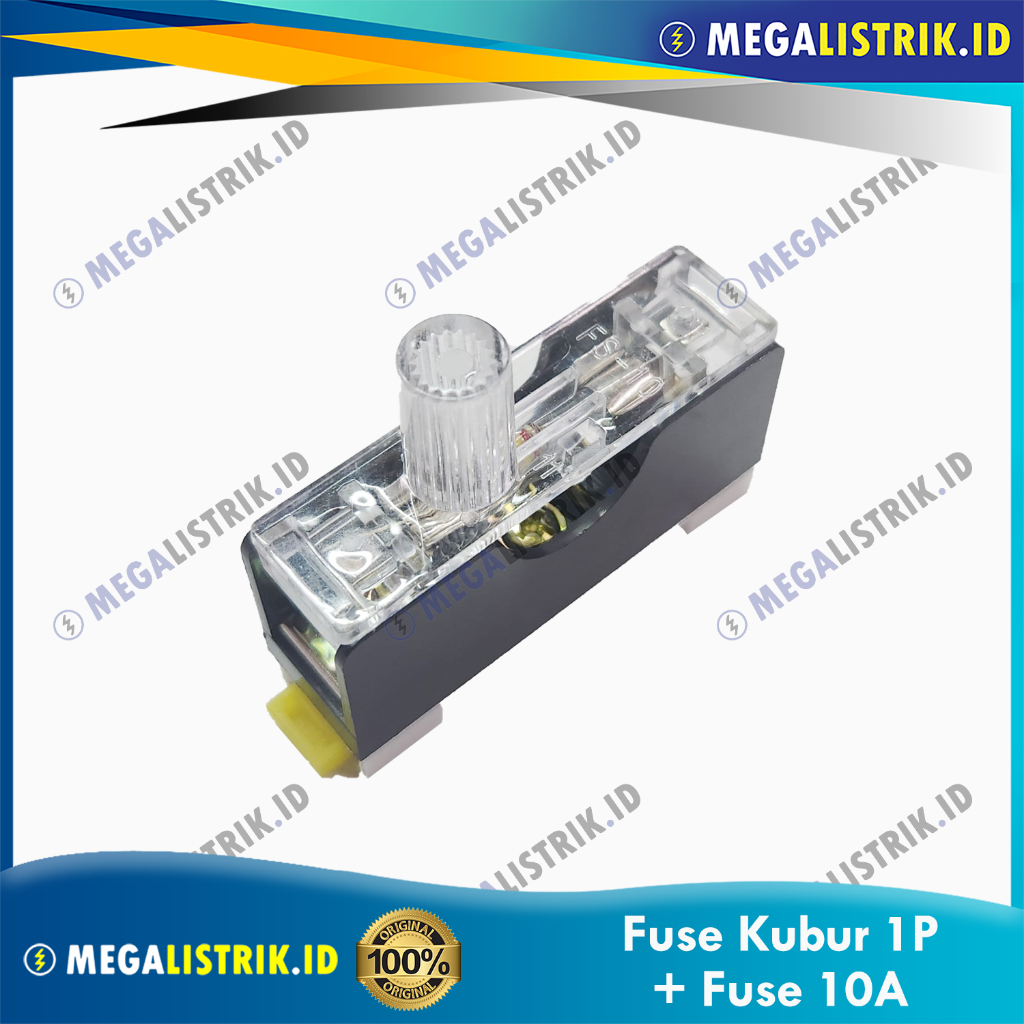 Jual FORT FUSE KUBUR 1P + FUSE SEKERING KACA 1 PHASE 10A FS-101 ...