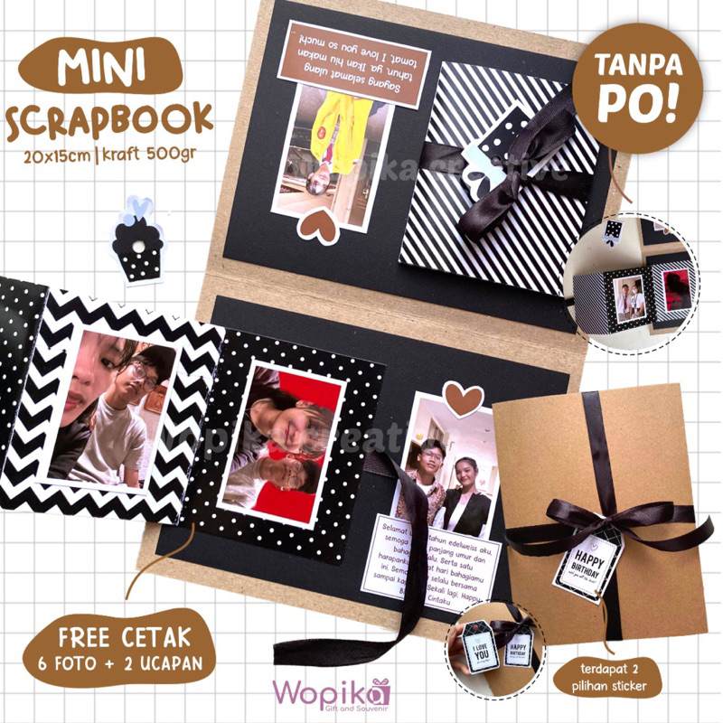 Jual Mini Scrapbook Album | Kartu ucapan | greeting card | Custom foto ...