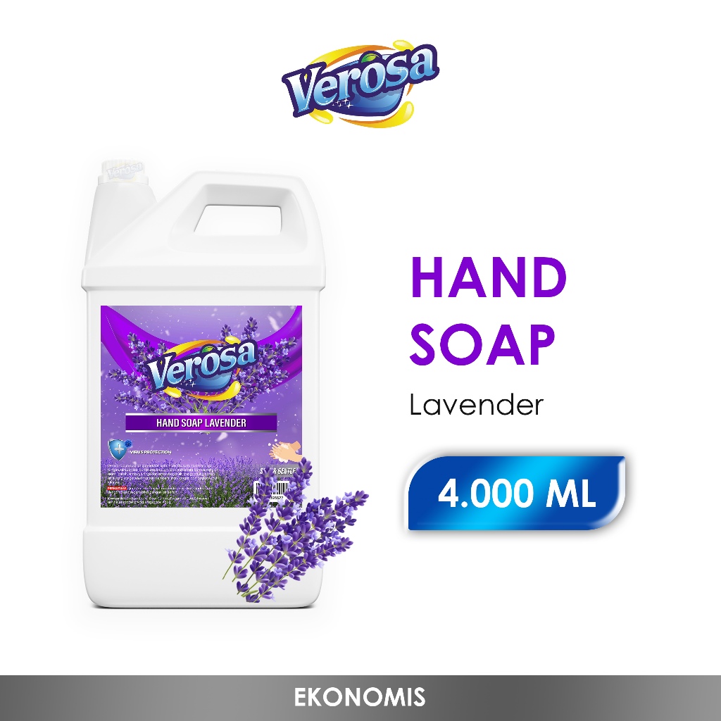 Jual Verosa Hand Soap 5 Liter Lavender Sabun Cuci Tangan 5000 ML ...