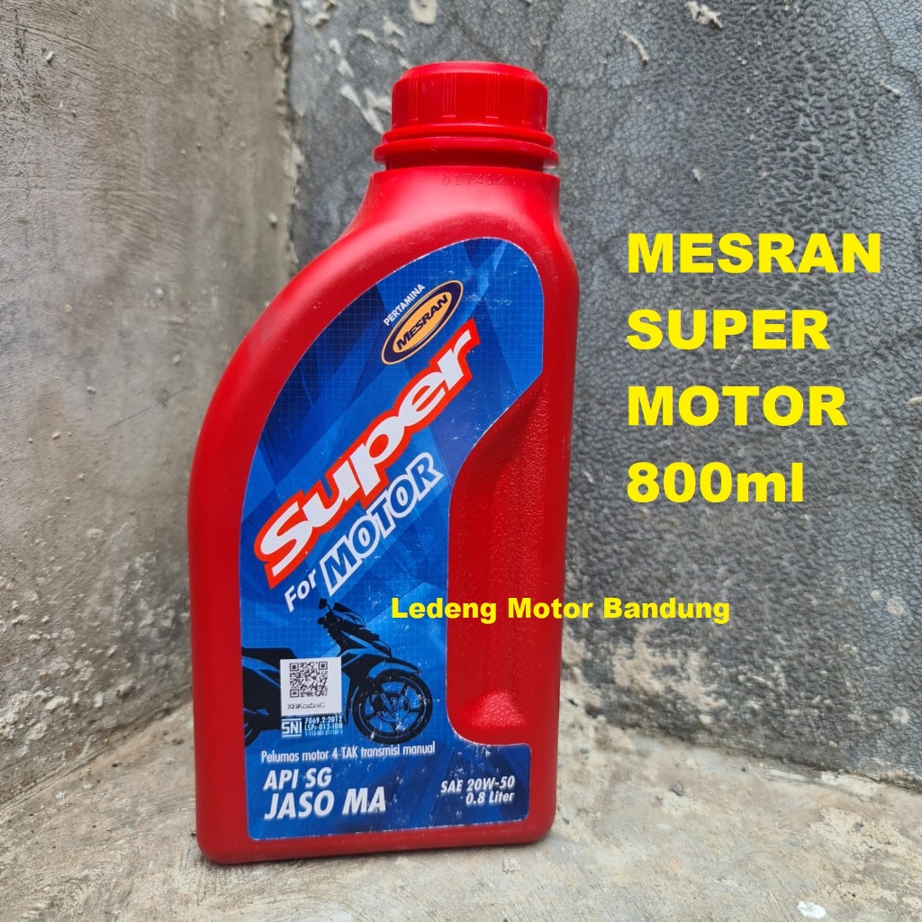 Jual Pertamina Mesran Super 4T 20w50 Oli Motor Mobil 800ml atau 1L ...