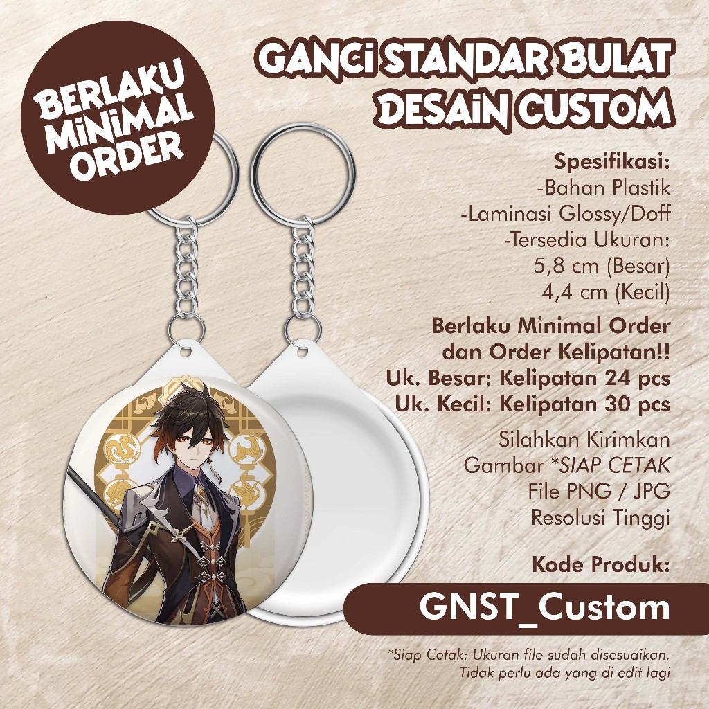 Jual Ganci Standar Bulat / Gantungan Kunci Standar Plastik Bentuk Bulat ...