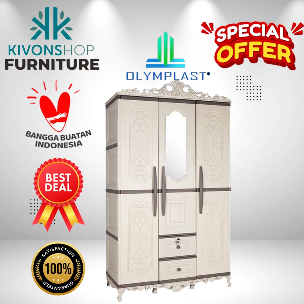 Jual LEMARI PAKAIAN PLASTIK / PLASTIC OLYMPLAST 03 CLASSIC | Shopee ...