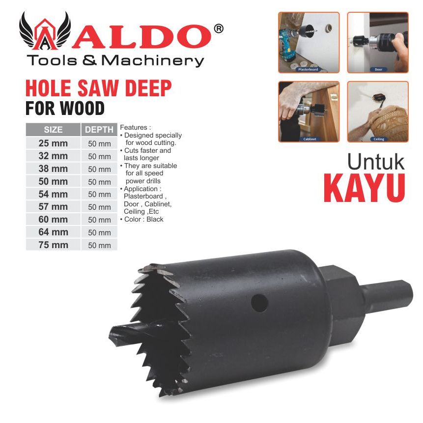 Jual MATA BOR PELUBANG KAYU / MATABOR KAYU / DEEP HOLE SAW FOR WOOD ...