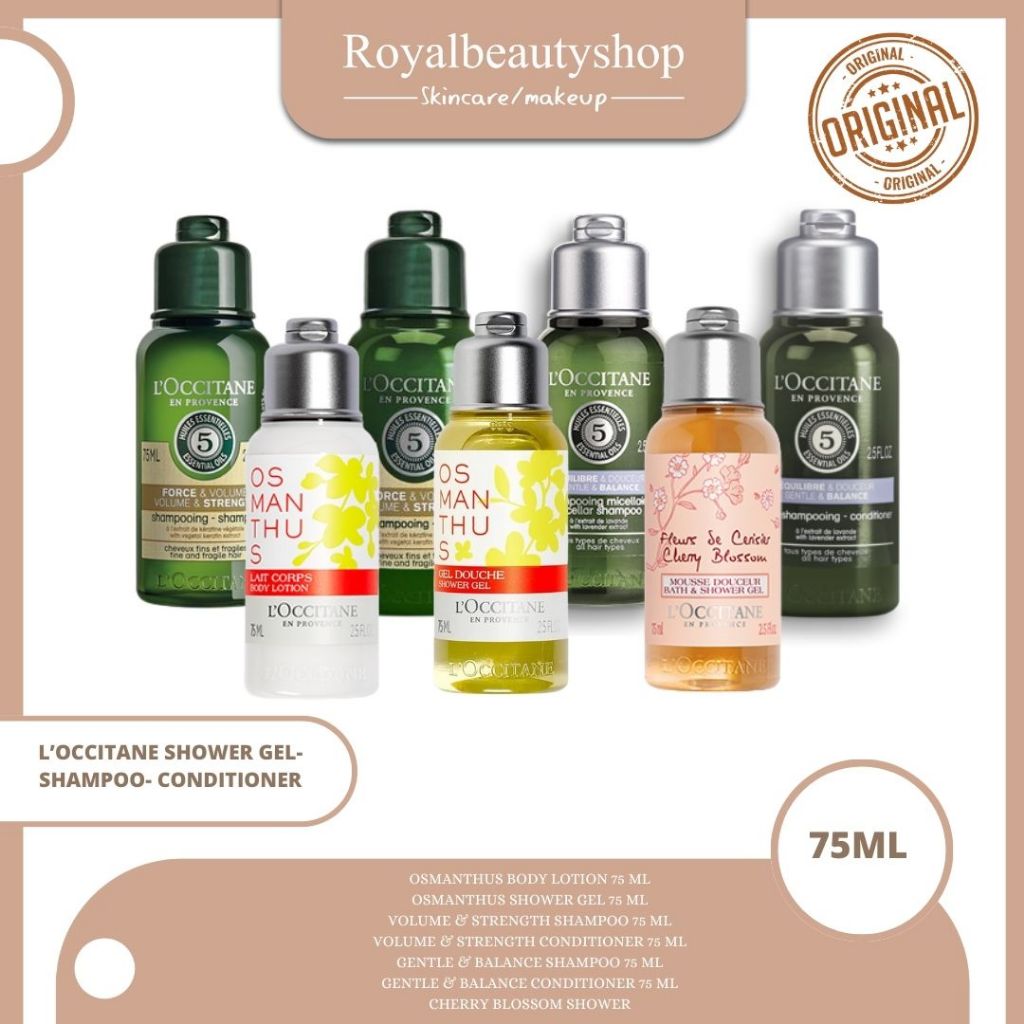 Jual L'occitane Shower Gel - Shampoo - Conditioner 75ml | Shopee Indonesia