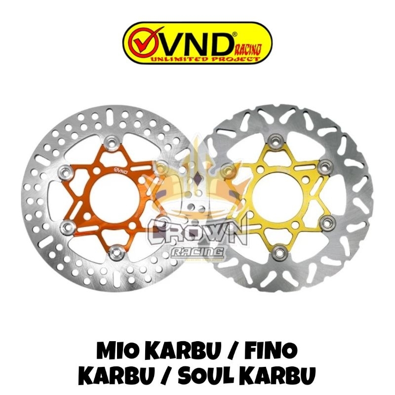 Jual Piringan Cakram Discbrake VND Mio Karbu / Soul Karbu / Fino Karbu ...