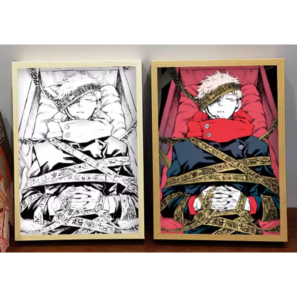 Jual Jujutsu Kaisen Gojo Satoru Geto Suguru SatoSugu Light Box Frame ...