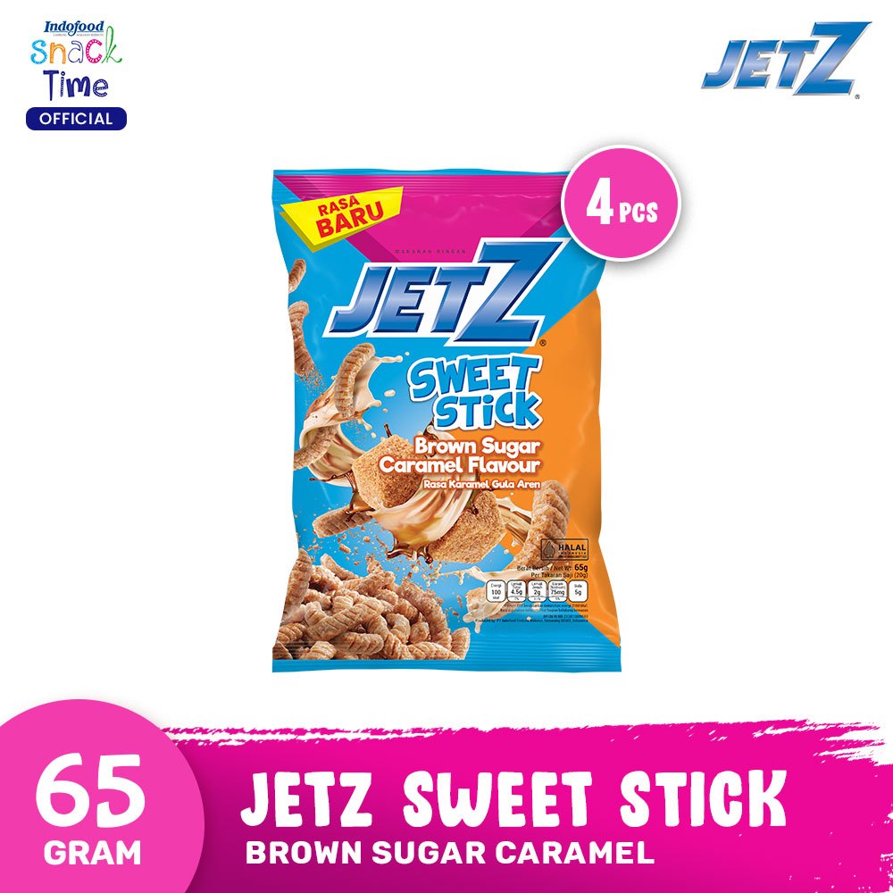 Jual JetZ Sweet Stick Brown Sugar Caramel 65 Gr - 4 Pcs | Shopee Indonesia