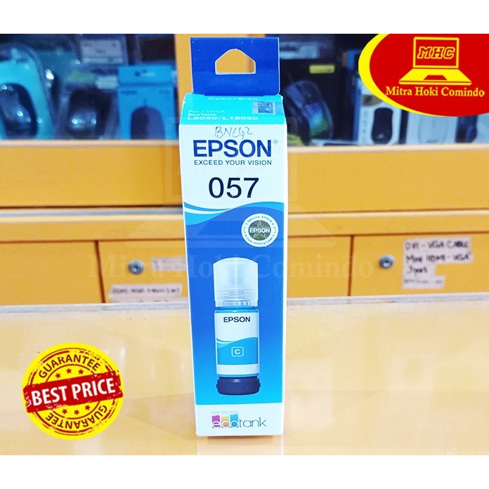 Jual TINTA EPSON 057 09D TINTA EPSON L8050 L18050 ORIGINAL CYAN ...