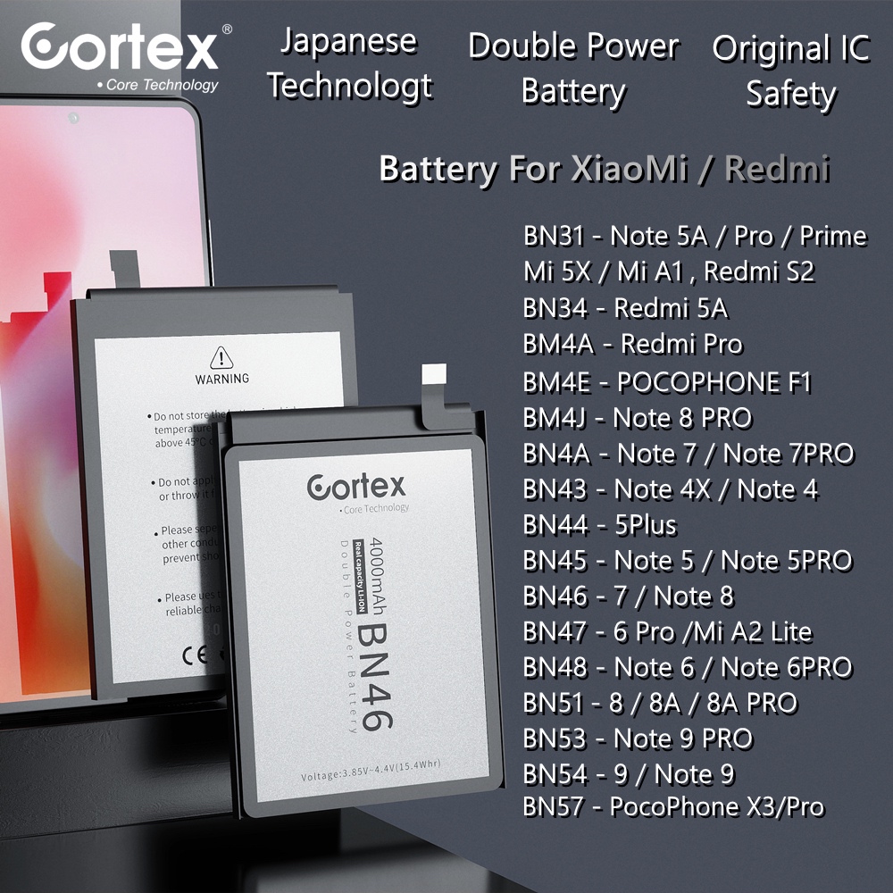 Jual Cortex - Xiaomi - RedMi Original Double Power IC Real Capacity ...
