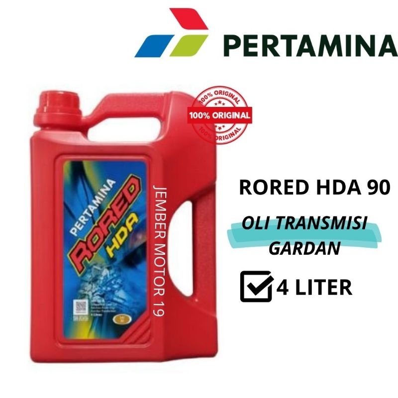 Jual OLI PERTAMINA/ OLI GARDAN/ OLI TRANSMISI RORED HDA SAE 90 4 LITER (ORIGINAL) | Shopee Indonesia
