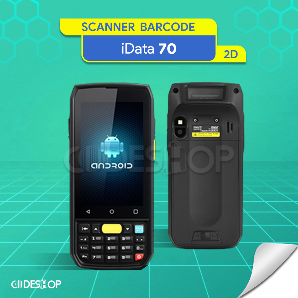 Jual Barcode Scanner Mobile Android Idata 70 PDA PDT 2 Dimensi | Shopee ...