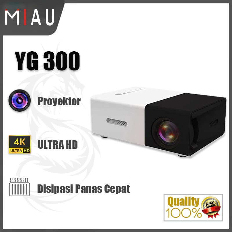 Jual Mini Proyektor YG300 Proyektor LED Portabel Mini Projector Bioskop Rumah Terbuka dengan PC ...