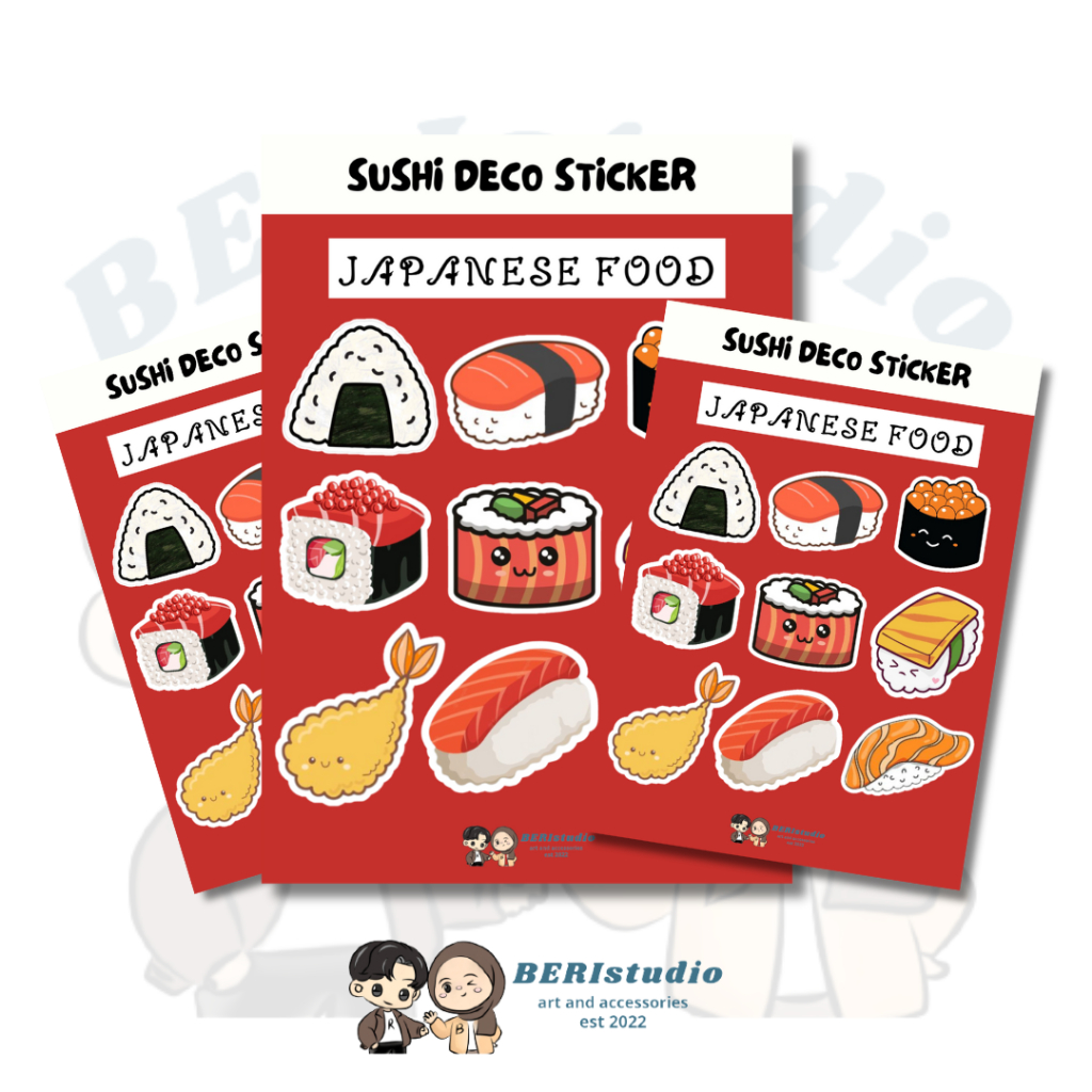 Jual SUSHI JAPANESE FOOD DECO STIKER SHEET KISS CUT | Shopee Indonesia