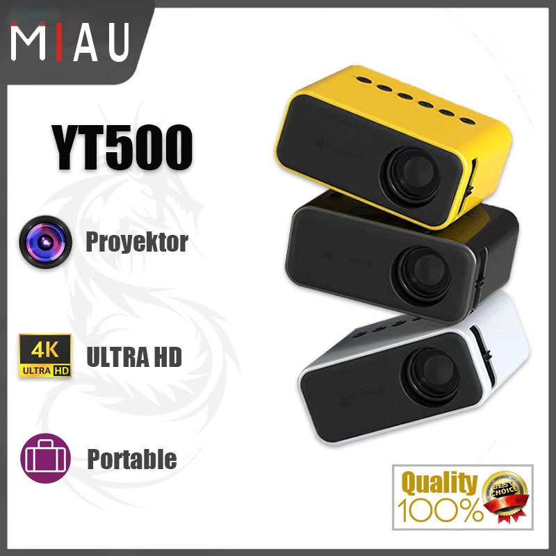 Jual Mini Portable YT500 Mini LED Projector Micro Projector Full HD Video WIFI 24 ANSI Lumens ...