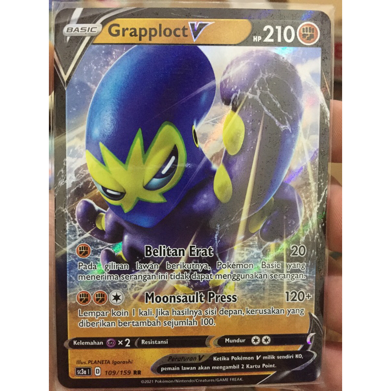 Jual KARTU POKEMON GRAPPLOCT V INDONESIA HOLO | Shopee Indonesia