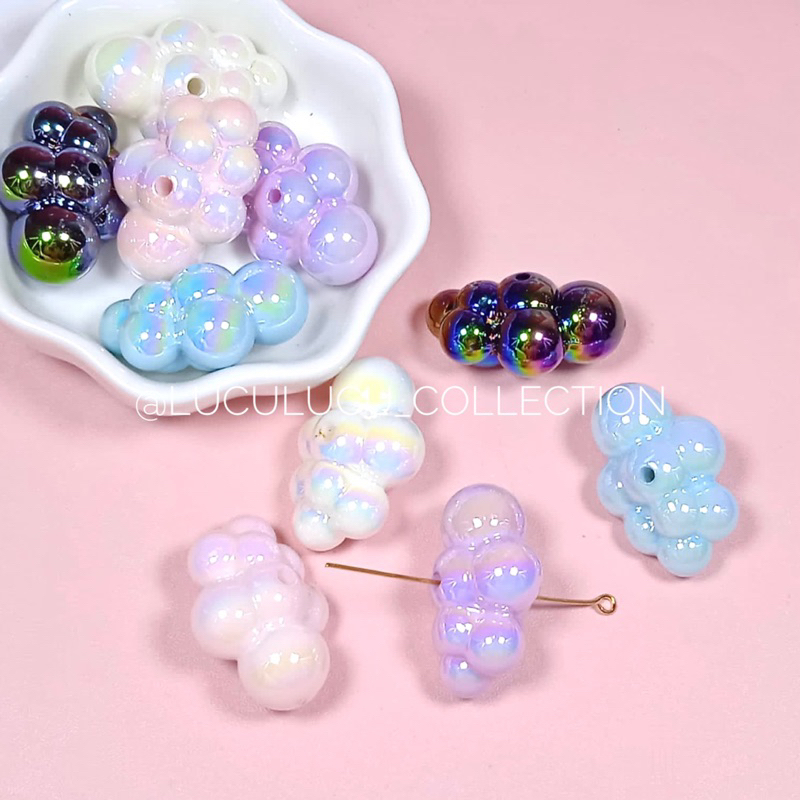 Jual Manik Acrylic Cloud UV (2pcs) / Manik Monte Mote Acrylic Akrilik ...