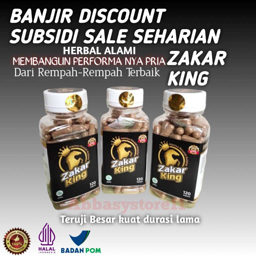 Jual Zakar King Original Herbal isi 120 Kapsul Suplemen & Stamina Pria | Shopee Indonesia