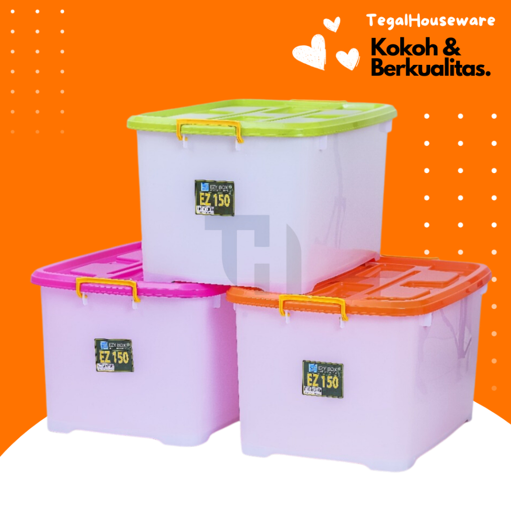 Jual BOX CONTAINER 150 LITER + RODA - Kontainer Box Plastik / Container ...