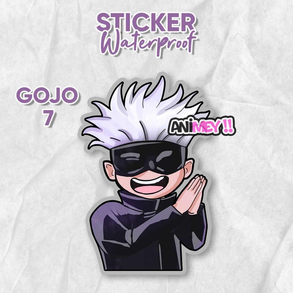 Jual Stiker Gojo Satoru Chibi / Sticker Anime Waterproof / Jujutsu ...