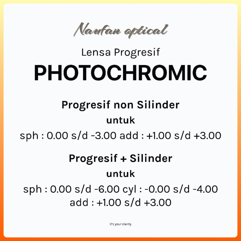 Jual Lensa ( Progresive ) Minus/Cly/Plus Bisa / untuk baca dan jalan ...