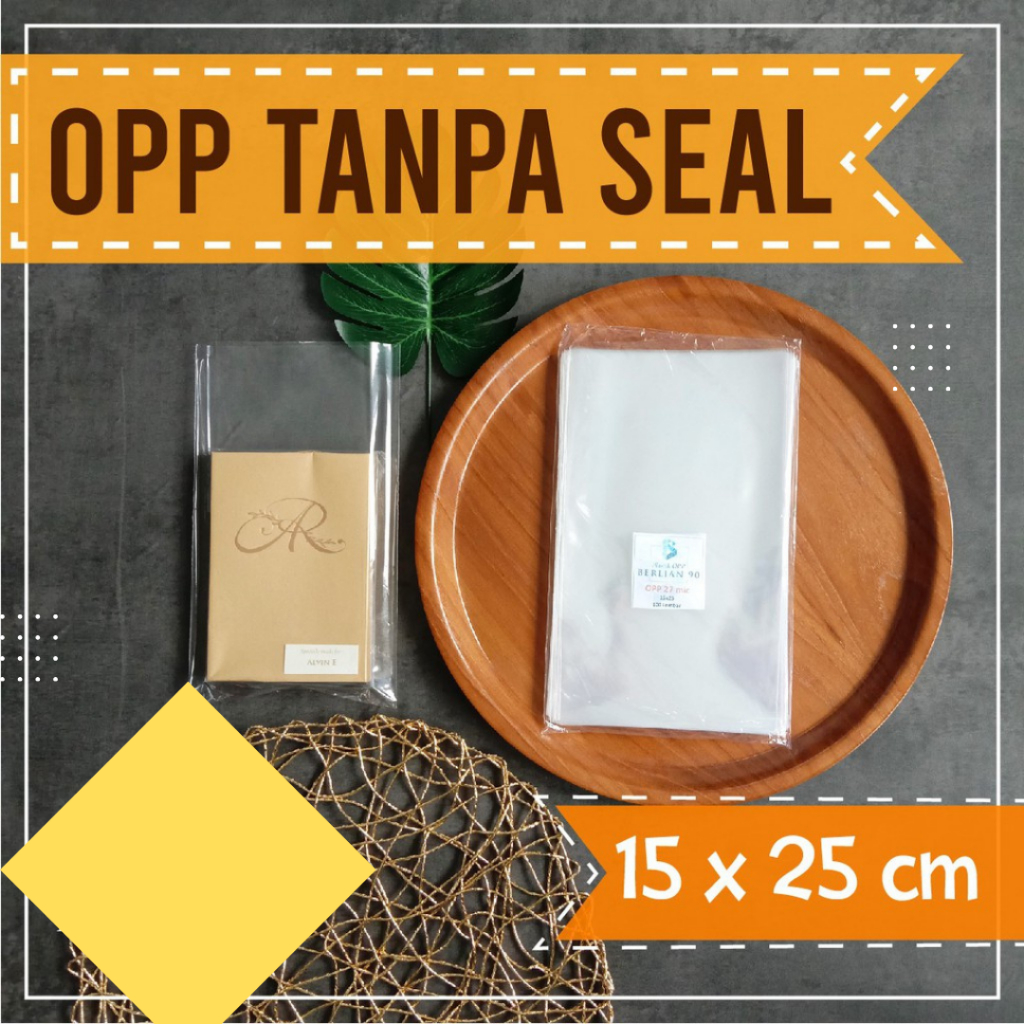 Jual PLASTIK OPP TANPA LEM 15 x 25 cm / Plastik Kaca Tebal 30s MIC ...