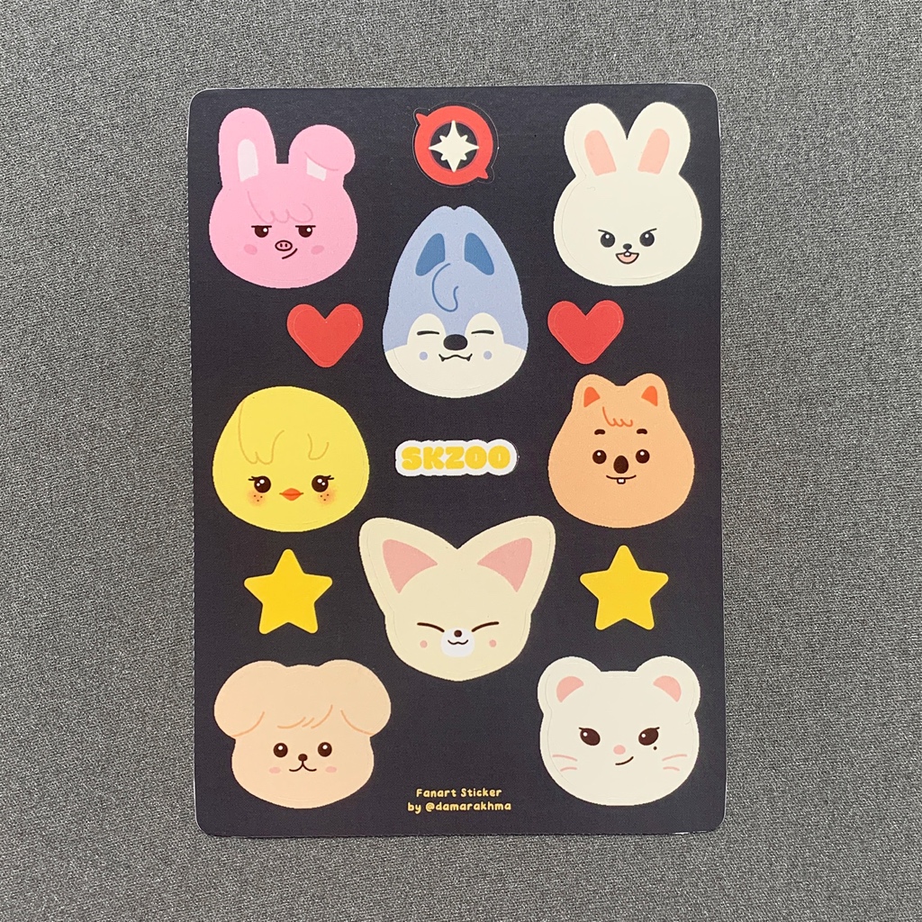Jual SKZOO Stray Kids Fan Art Journal Sticker - Stiker Planner Tema ...